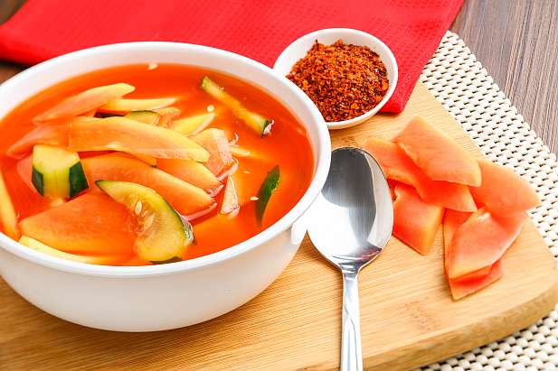 Gohu Pepaya Cita Rasa Segar Khas Manado terbuat dari pepaya muda yang ...