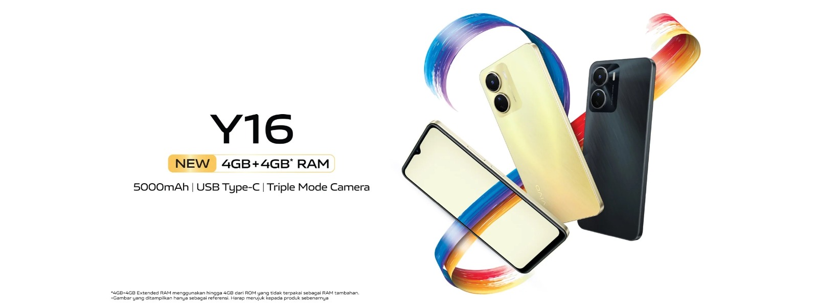 Vivo Y16: Smartphone Entry-Level dengan Baterai Besar dan Desain Kokoh
